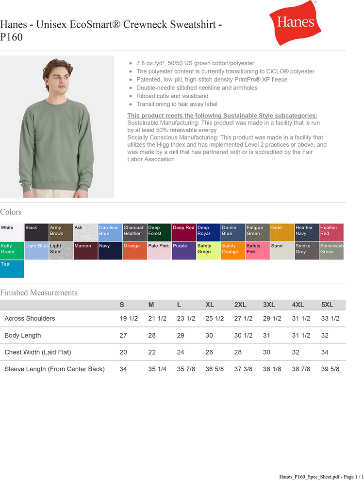 Size Charts – Smoky Mountain Roots